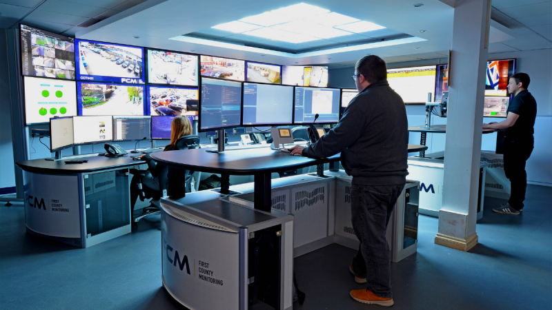 Our CCTV control room - recent refurbishment - Mayfair Fire & Security